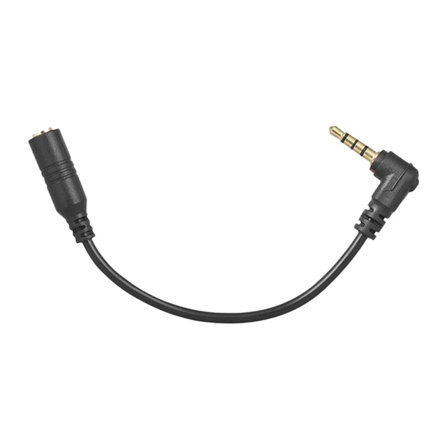 3.5MM 3-PIN TRS Female to 4-Pin Male Microphone Cable For £3.98 ...
