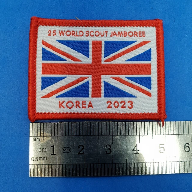25TH WORLD JAMBOREE Korea 2023 Official Contingent patch / UK badge £9. ...