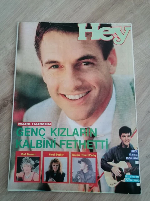 MARK HARMON 1988 Turkish Magazine Tiffany Darwish A-ha Deep Purple Rod ...