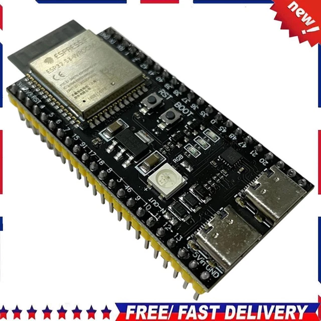 ESP32/ ESP32-S3/ESP32-C3 DEVELOPMENT Board Dual Type-C (N16R8 Welded) UK £6.99 - PicClick UK