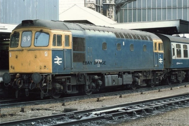 PHOTO CLASS 33 Loco No 33204 At Bristol Temple Meads 1987 £2.00 ...