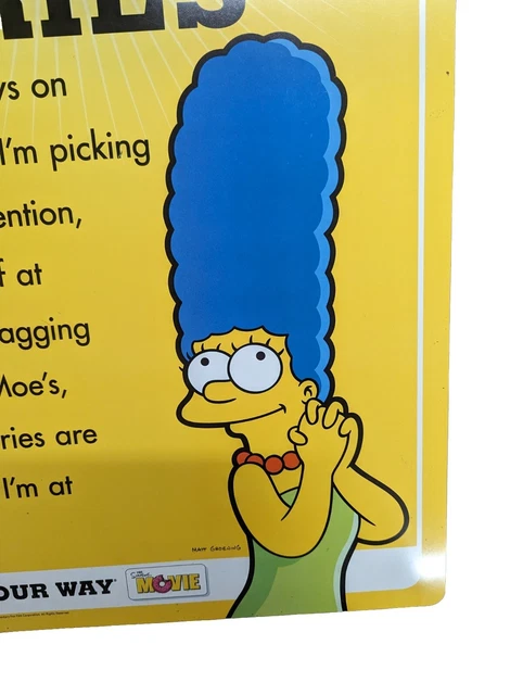 VTG&THE SIMPSONS MOVIE& Burger King Pop Sign. Marge And Homer £31.46 ...
