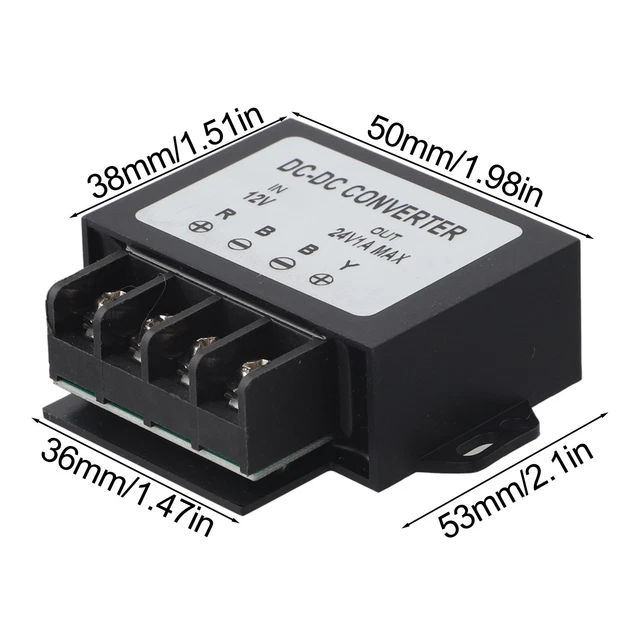 24V TO 12V 3A Voltage Converter for LED Lighting and Electronic Devices ...