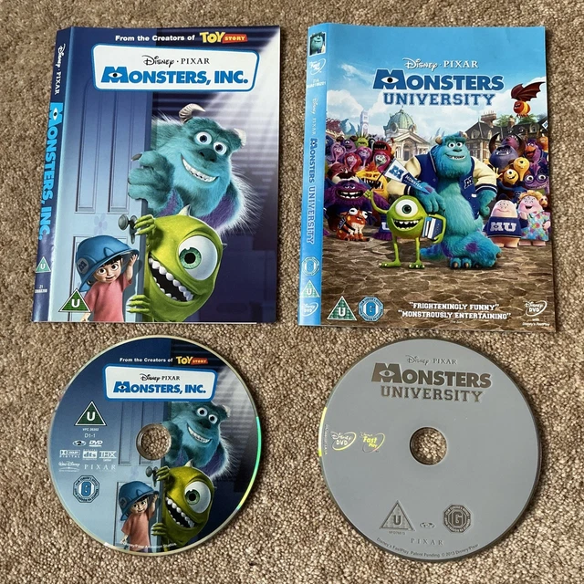 MONSTER INC. + Monsters University DVDs. Disney Pixar. No Boxes £2.46 ...