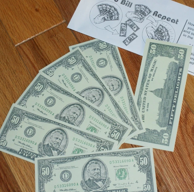 SIX BILL REPEAT (replica $50 bills) -- one of the great standup classics TMGS £7.54 - PicClick UK