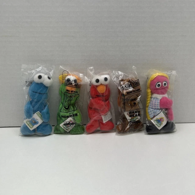 KELLOGG’S SESAME STREET Mini Beans Set Of 5 Cookie Monster, Elmo ...