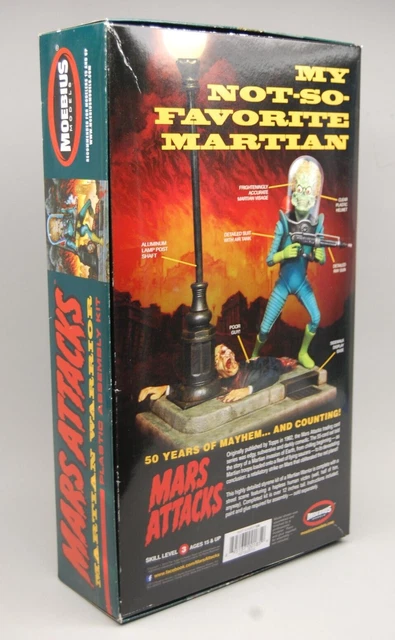 MOEBIUS MODELS 2013 Topps Mars Attacks Martian Warrior Plastic Model ...