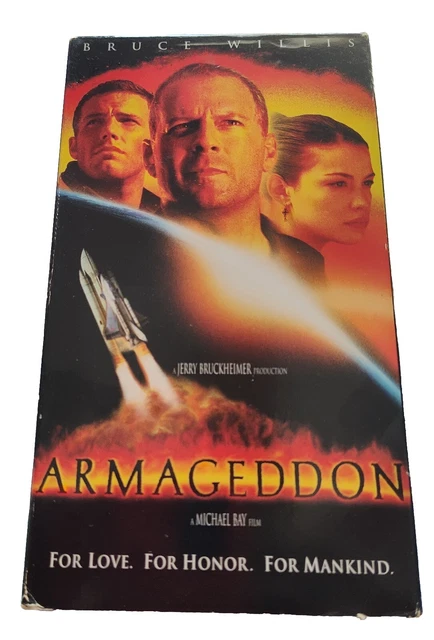 ARMAGEDDON (VHS, 1998) Starring Bruce Willis/Ben Affleck/Liv Tyler £2. ...