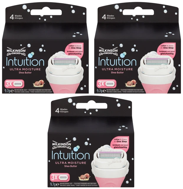 WILKINSON SWORD INTUITION Ultra Moisture Razor Blades 3 x 3 Packs ...