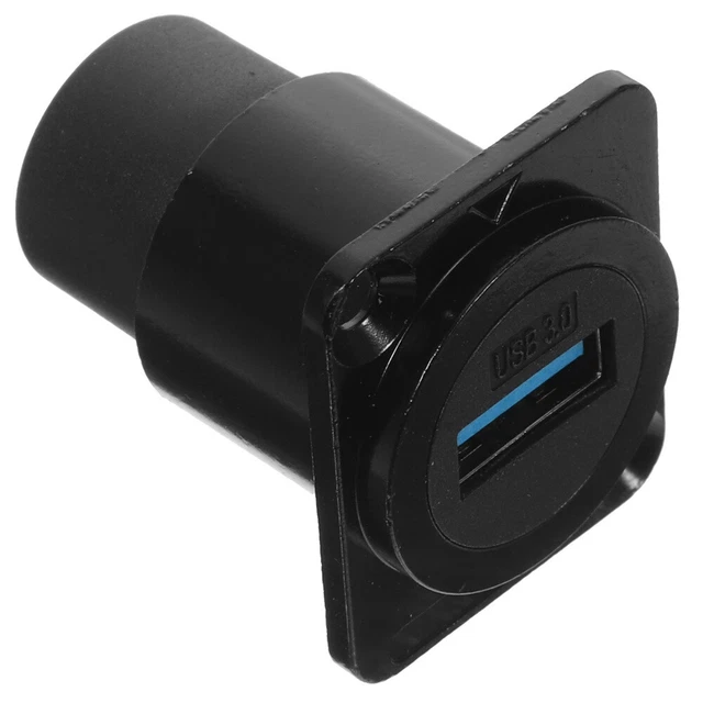 USB PANEL MOUNT Coupler Bulkhead Adapter Pass Through Fixed Socket ...