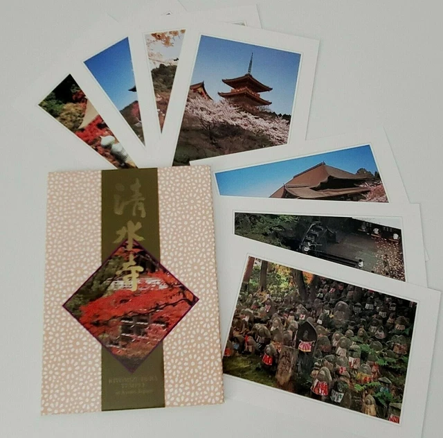 KYOTO JAPAN KIYOMIZU Dera Temple Postcard Lot Set + Kyoto Handicraft ...