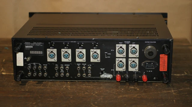 SONY PA-A200 PROFI PA HiFi Stereo Verstärker Control Power Mixing ...