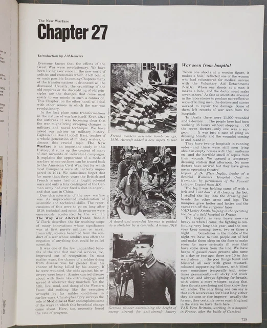 History Of The 20th Century Magazine 1970 The New Warfare Issue 27 £9
