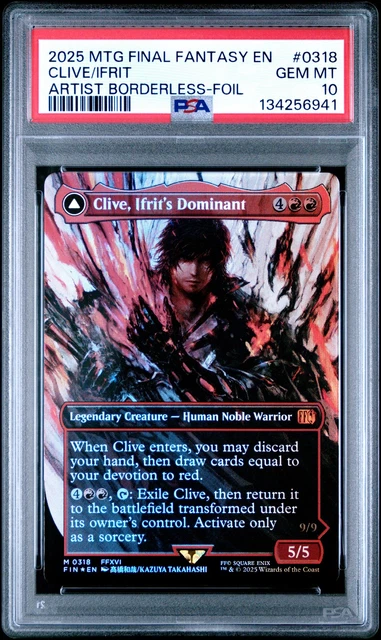 2025 MTG FINAL Fantasy Clive, Ifrit's Dominant/Ifrit, Warden Of Inferno ...