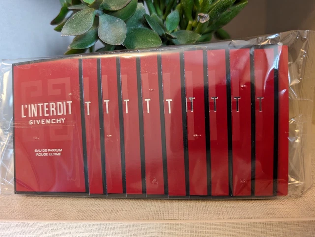10 X GIVENCHY L'Interdit Eau De Parfum Rouge Ultime Womens 1ml EDP ...