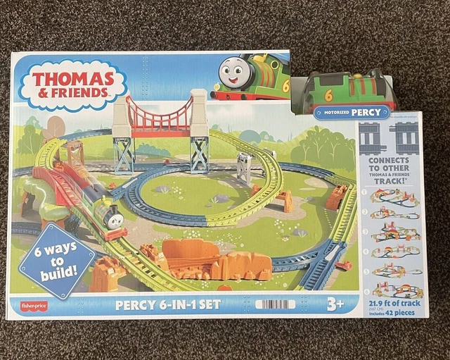 THOMAS AND FRIENDS TrackMaster Percy 6-in-1 Train Set Thomas The Tank ...