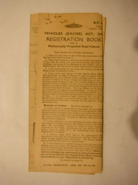 ORIGINAL BUFF LOGBOOK- Fordson 'Super Major' Tractor (Kek 138) £28.00 ...