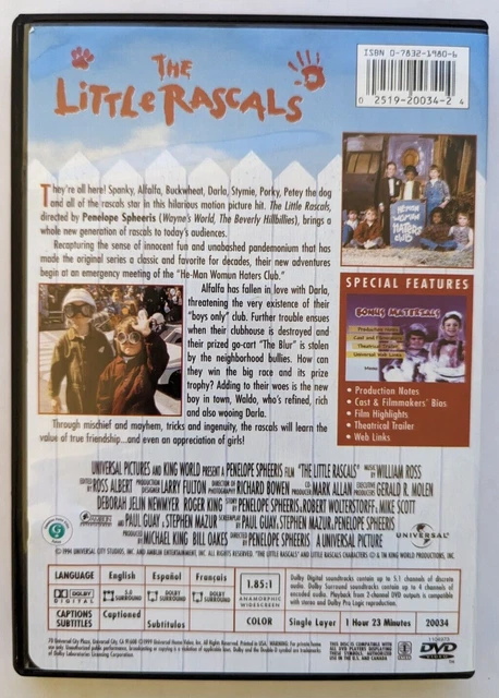THE LITTLE RASCALS (DVD, 1999, Widescreen) $3.25 - PicClick CA