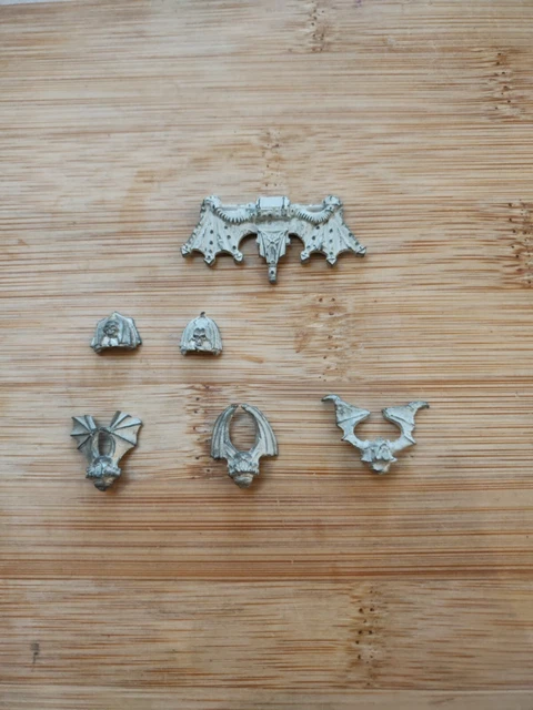 GW WARHAMMER 40K Night Lords Upgrade Bits Conversion Parts Heads Metal ...