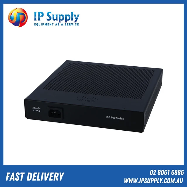 CISCO C921-4P 4 Port Gigabit Integrated Router w/ ACS-900-RM-19 19 ...