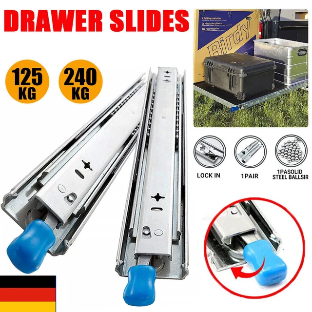 SCHWERLASTAUSZUG VOLLAUSZUG SCHUBLADENSCHIENE Schwerlast ...