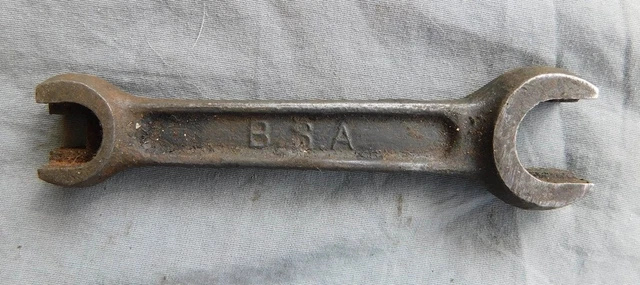 BSA VINTAGE MOTORCYCLE TOOL KIT SPANNER CLASSIC BRITISH CYCLE WRENCH ...