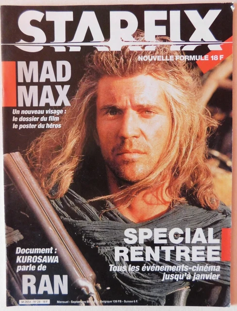 STARFIX MAGAZINE N° 28 1985 Mad Max Mel Gibson ran Kurosawa EUR 19,00 ...