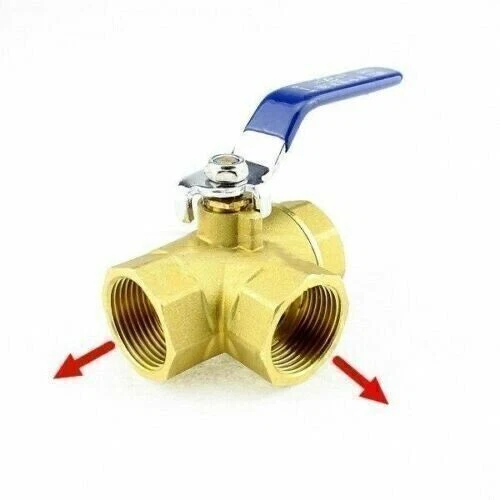 3-WEGE-KUGELHAHN MIT T/L-BOHRUNG, 3-Wege-Ventil, Dreiwege-Kugelhahn von 1/4"-1" EUR 8,93 ...