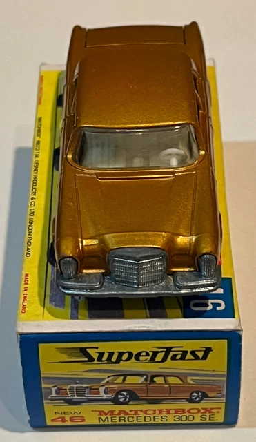 DTE LESNEY MATCHBOX Transitional Superfast 46-A Gold Mercedes Benz ...