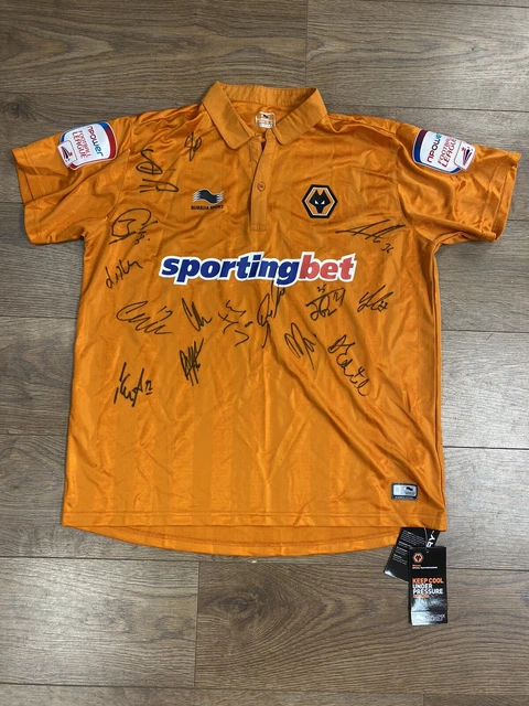 SIGNED WOLVES FOOTBALL shirt Wolverhampton Wanderers XL £99.00 ...