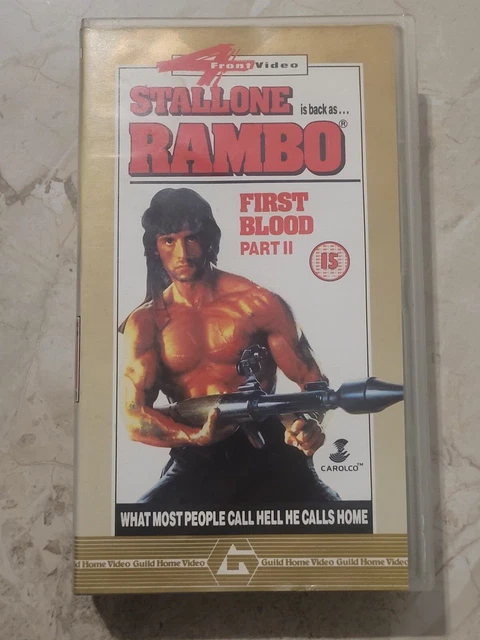 RAMBO FIRST BLOOD II- Sylvester Stallone (VHS Tape) [013] EUR 9,80 ...