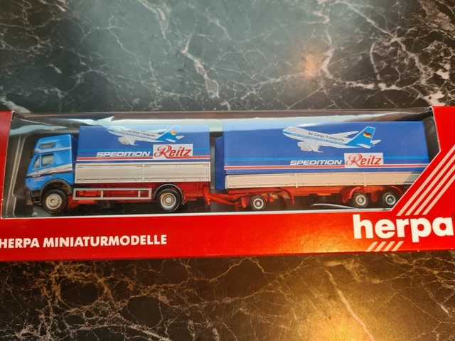 HERPA LKW 1:87 Mercedes-Benz Spedition Reitz Hängerzug EUR 25,00 ...