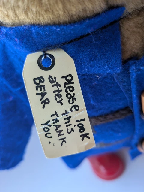 PADDINGTON BEAR PLUSH Toy 2005 11" Augusta du Bay Collectable Display ...