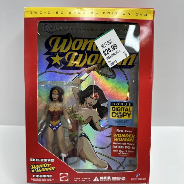WONDER WOMAN DC Universe Best Buy Exclusive Blu-ray/DVD/Figurine Animated Rare £105.39 - PicClick UK