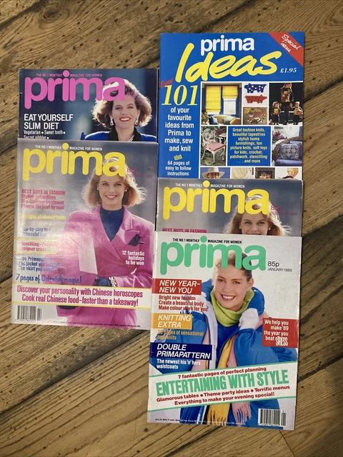5 X PRIMA Magazine 1989 And Prima Ideas £2.00 - PicClick UK
