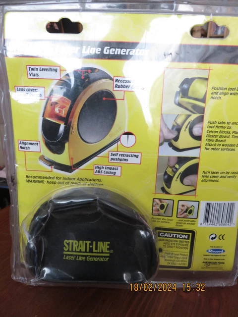 STRAIT-LINE LASER LINE Generator Measuring Laser Tool With Case ...