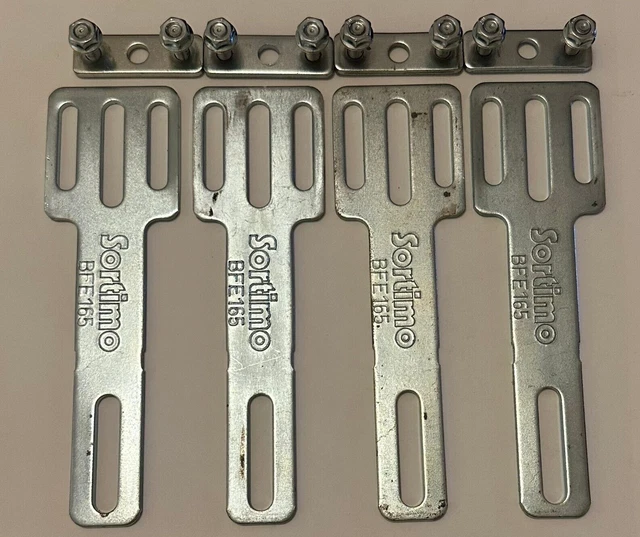 4 BFE165 SORTIMO Van Racking/Shelving Fixing Brackets with 4 Slide ...
