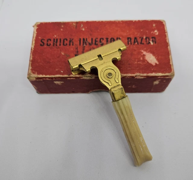 VINTAGE SCHICK INJECTOR Single Edge Safety Razor w/ box $19.99 - PicClick