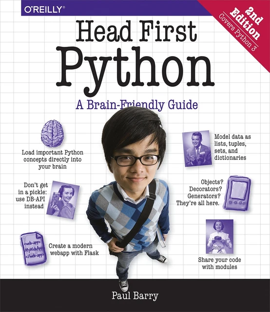 HEAD FIRST PYTHON: A Brain-Friendly Guide £6.73 - PicClick UK