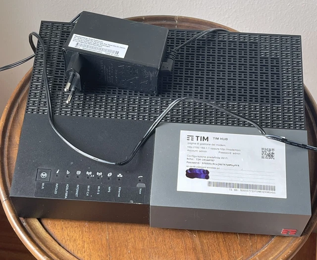 TIM HUB MODEM Wi-Fi per ADSL e FIBRA EUR 20,00 - PicClick IT