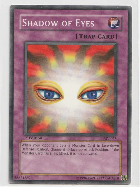 SHADOW OF EYES vintage Yu-Gi-Oh TCG Pharaoh's Servant PSV-075 1ère ...