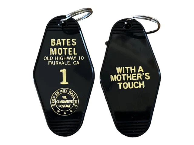 BATES MOTEL PSYCHO Movie Inspired Key Tag In Gold £6.66 - PicClick UK