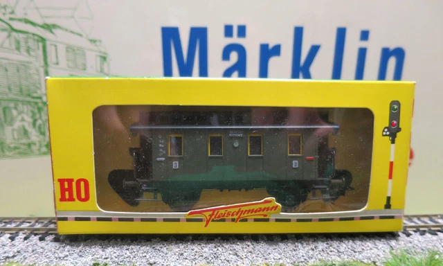( O14 ) Fleischmann 1400 Passenger Car 3rd Class H0 Gauge OVP Good ...