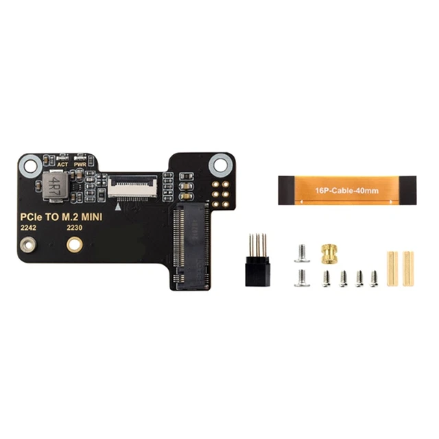 ADAPTER BOARD FOR Raspberry Pi5 PCIe to M.2 Support NVMe Protocol M ...
