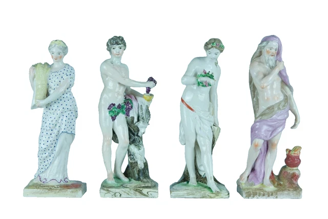 18TH CENTURY LES Four Seasons Earthenware Lorraine Paul Louis Cyfflé ...