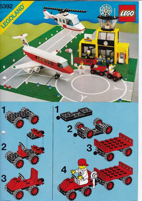 LEGO® 6392 BAUANLEITUNG Legoland Flughafen, von 1985 EUR 5,00 - PicClick DE