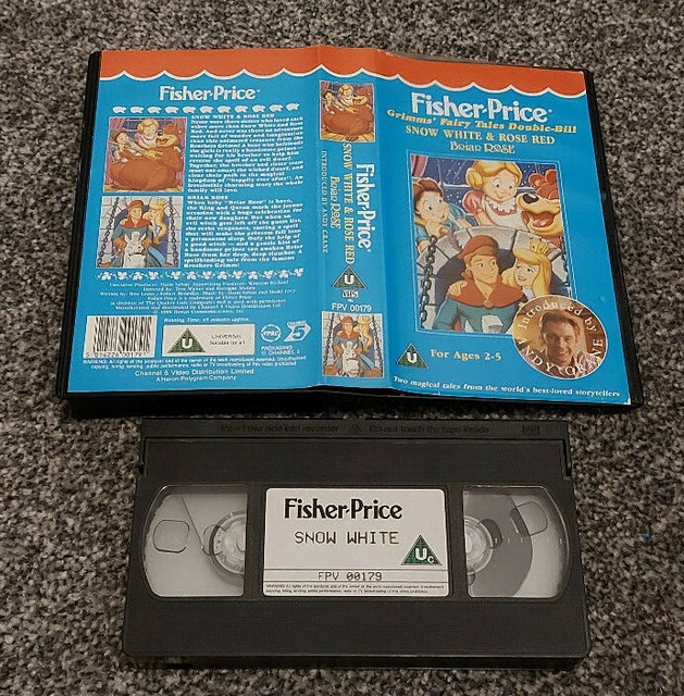FISHER PRICE FAIRY Tales Snow White & Rose Red Pal Vhs Video Kids ...