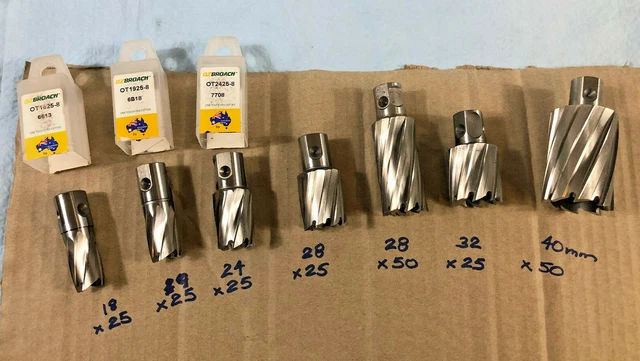 18 - 40MM Nitto Ozbroach HSS Annular Cutter / Rotabroach / Core. Made ...