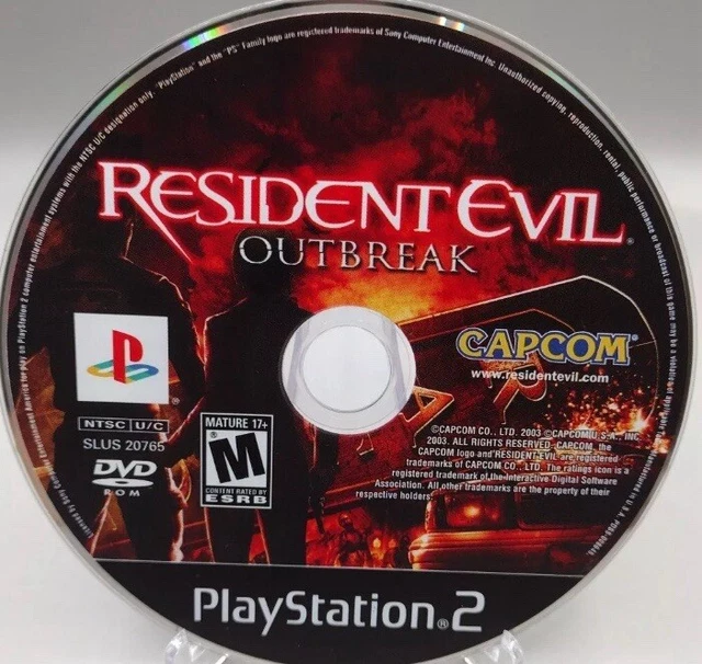 RESIDENT EVIL: OUTBREAK (Sony PlayStation 2, 2004) PS2 DISC ONLY Tested ...