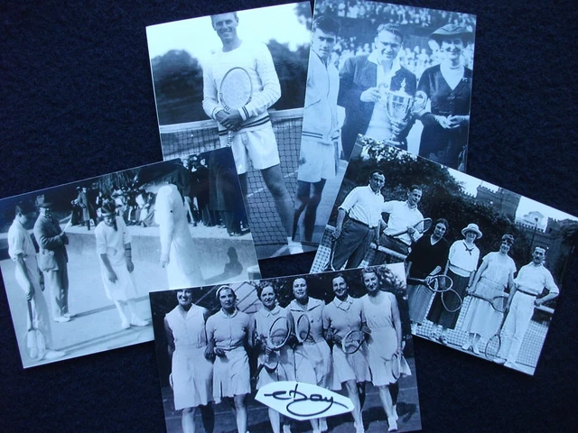 TENNIS FRANK SEDGMAN, Jaroslav Drobny, Susan Lenglen, Wightman Cup ...